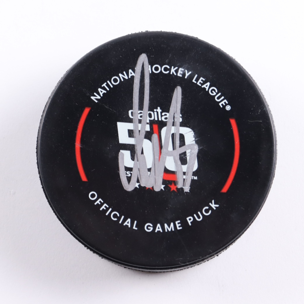 Alexander Ovechkin Signed Capitals 50th Anniversary Logo Hockey Puck ...