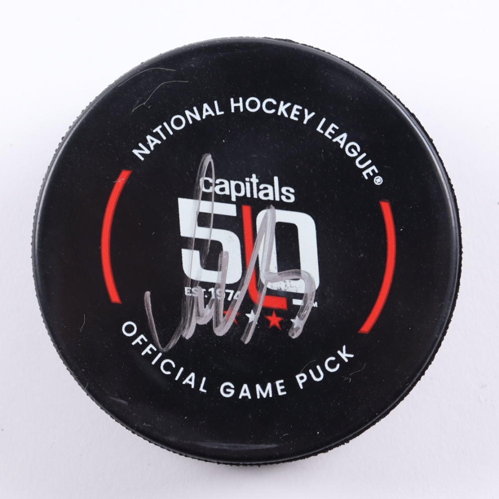 Alexander Ovechkin Signed Capitals 50th Anniversary Logo Hockey Puck ...