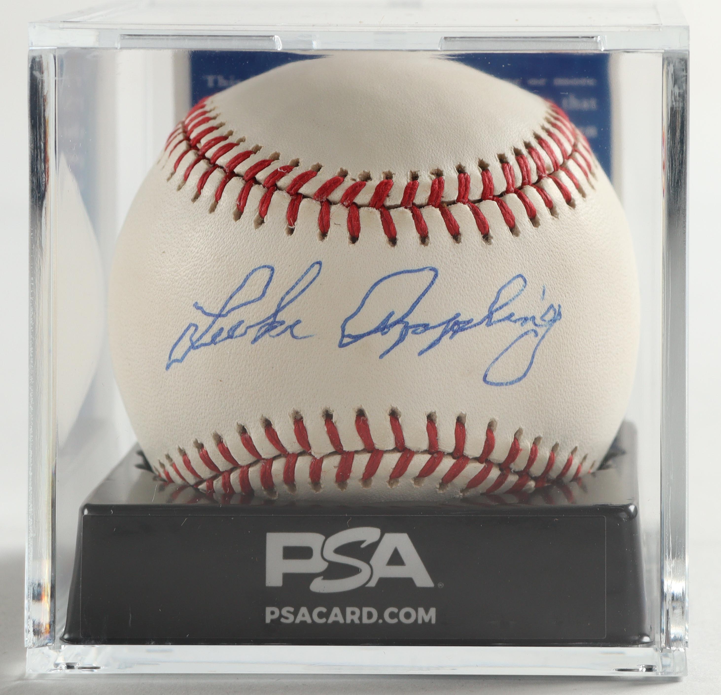 Luke Appling Signed OAL Baseball with Display Case (PSA 8 | PSA Auto ...
