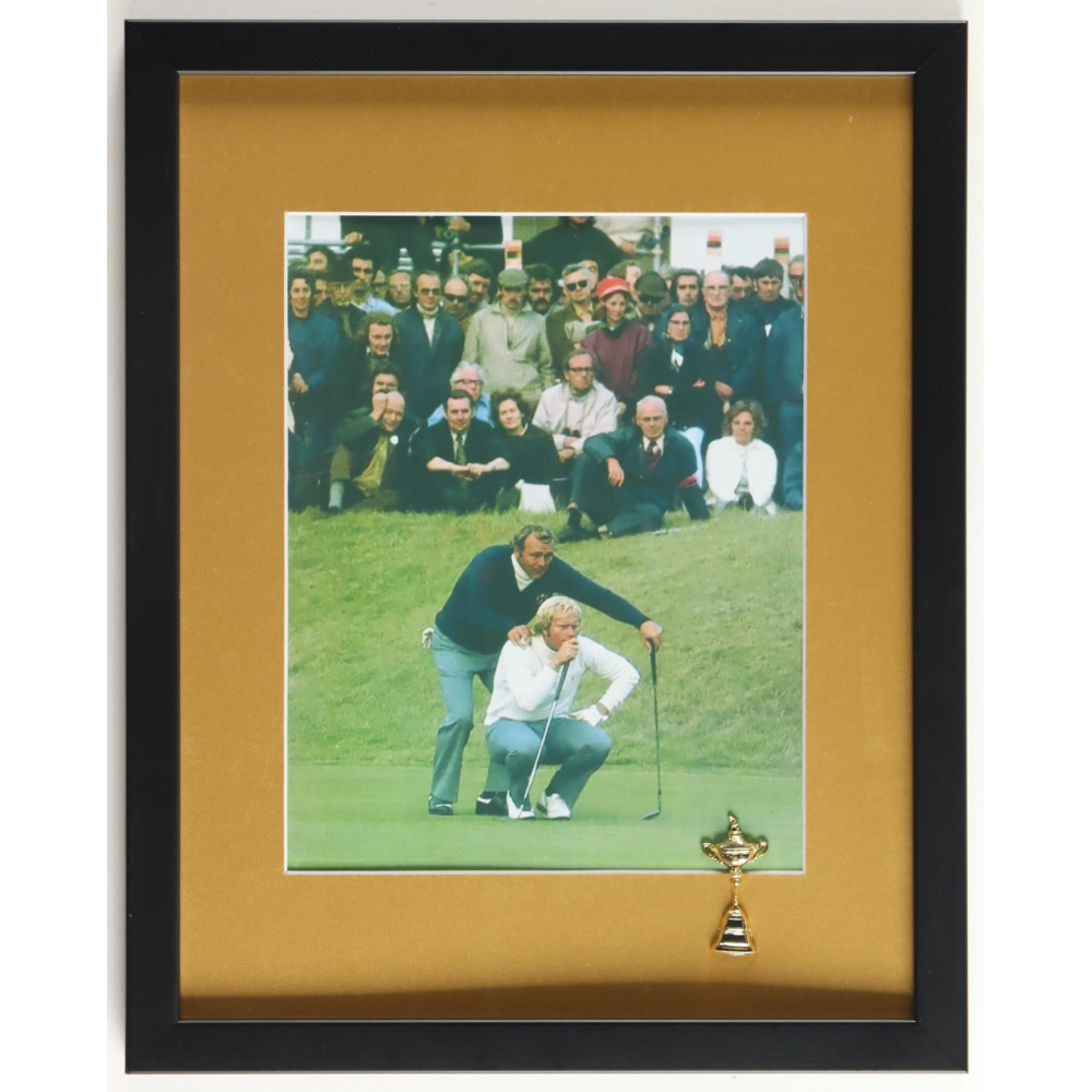 Jack Nicklaus & Arnold Palmer Line up the Putt at Kiawah Island Custom ...