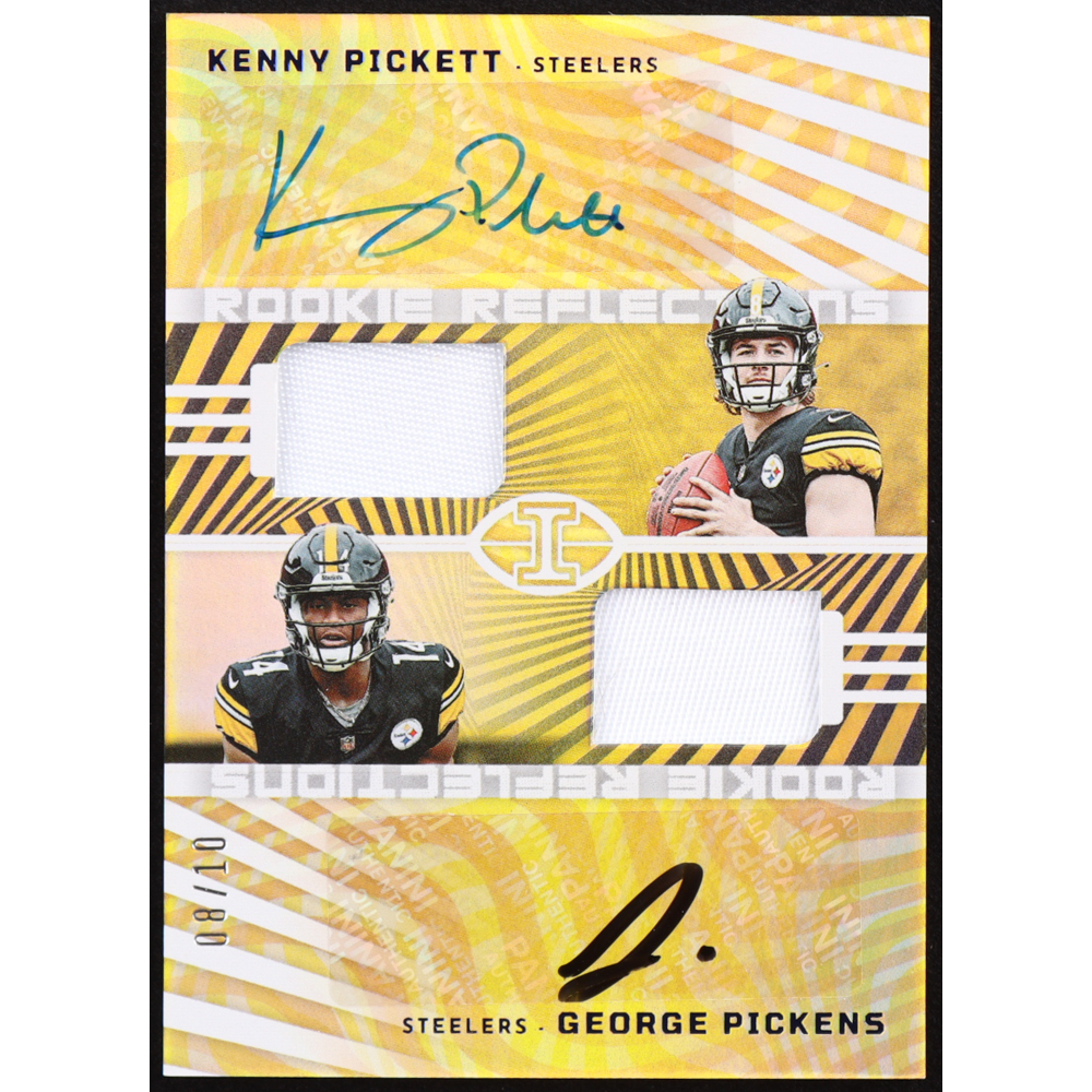 Kenny Pickett / George Pickens 2022 Panini Illusions Rookie Reflections ...