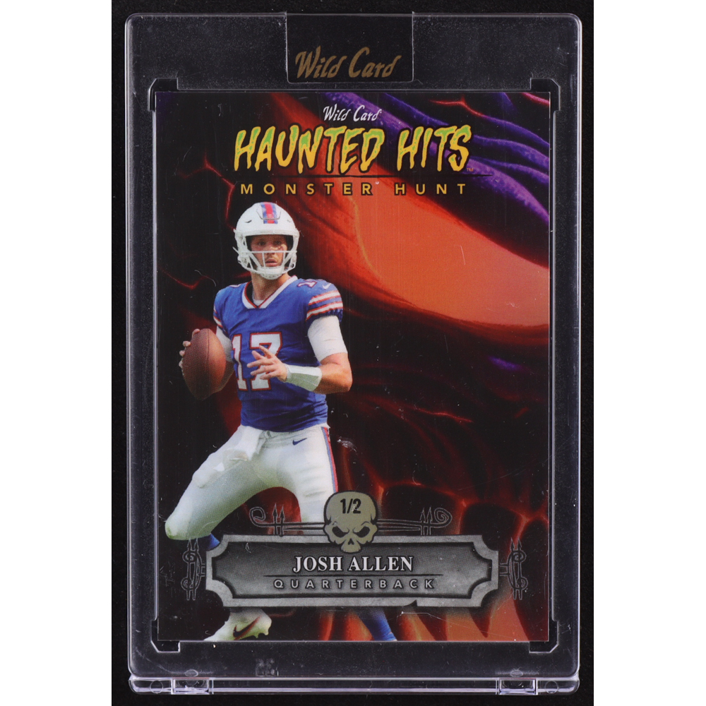 Josh Allen 2024 Wild Card Haunted Hits Pumpkin Purple #HHPJA #1/2 ...