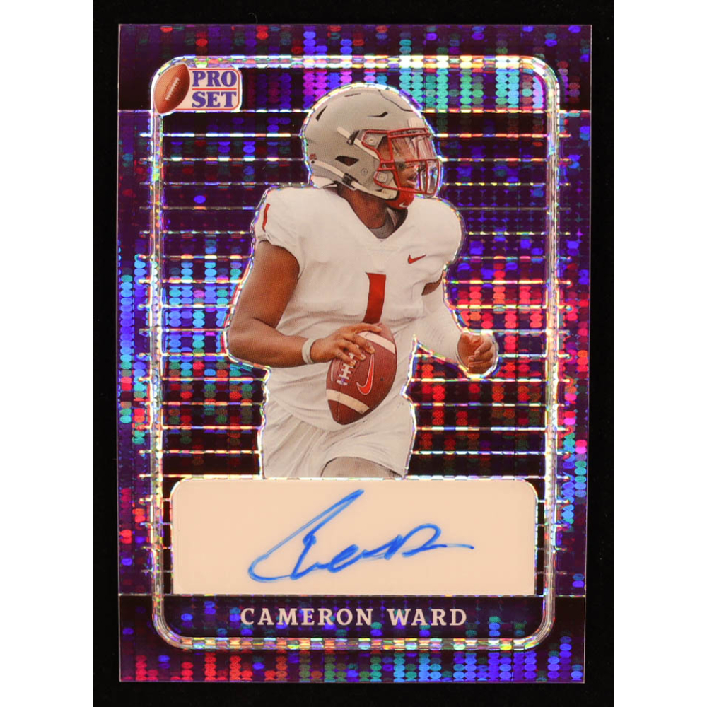 Cameron Ward 2023 Leaf Pro Set Metal Autographs Pulsar Purple #PA-CW1 ...