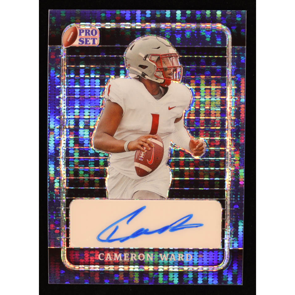 Cameron Ward 2023 Leaf Pro Set Metal Autographs Pulsar Blue #PA-CW1 RC ...