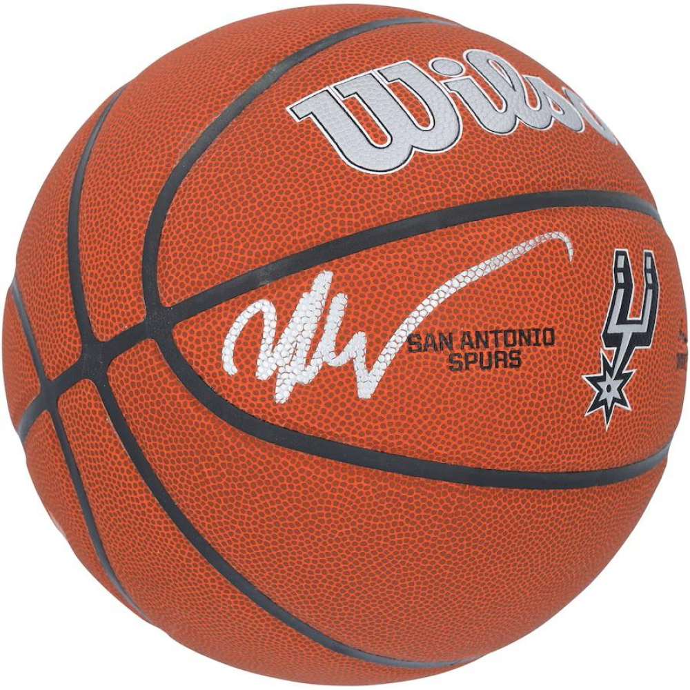 Victor Wembanyama Signed Spurs Logo NBA Basketball (Fanatics ...