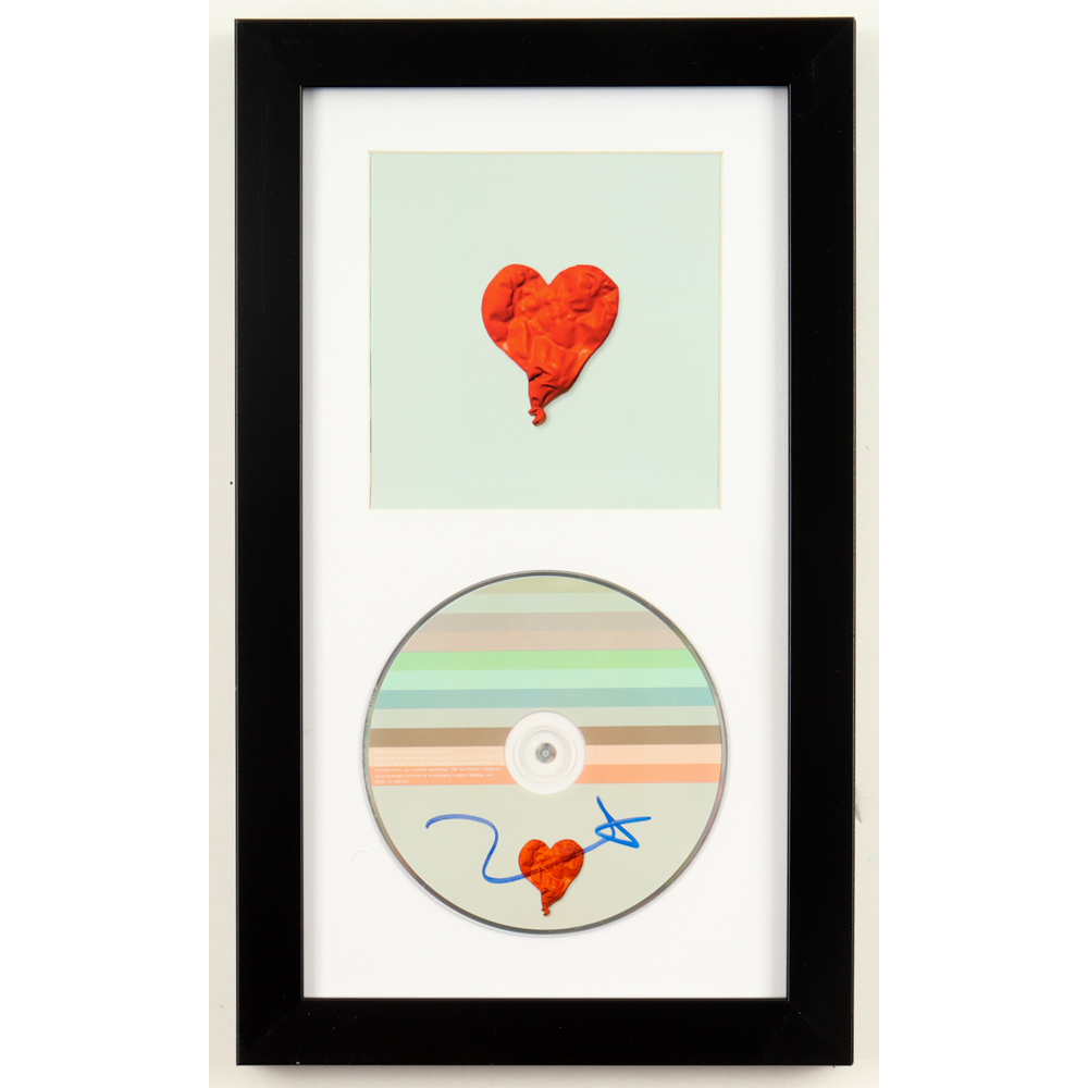 Kanye West Signed Custom Framed "808s & Heartbreak" CD Disc Display ...