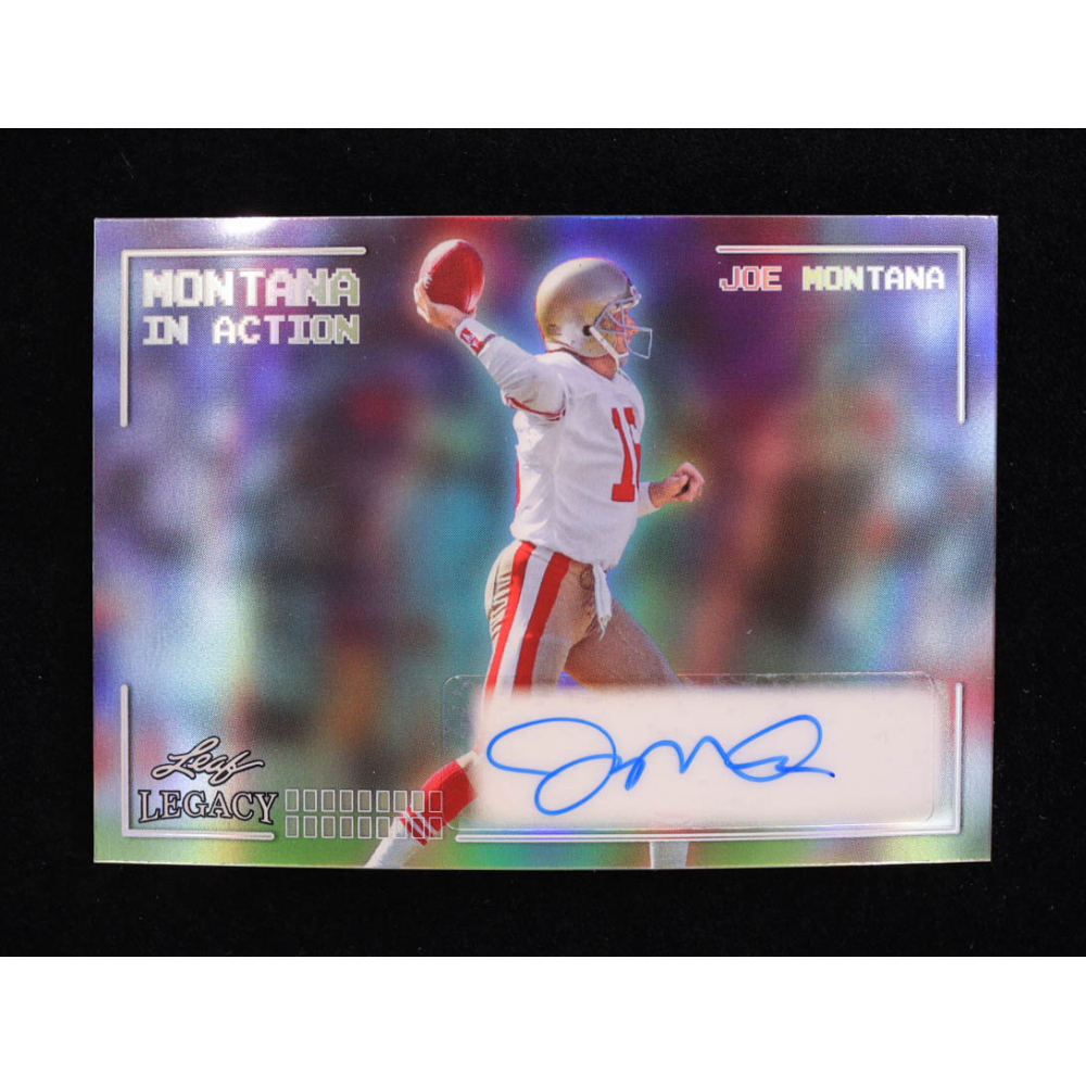 Joe Montana 2024 Leaf Legacy Collection #IA-JM4 Autograph Silver Prismatic SP Variation #32/35 ...