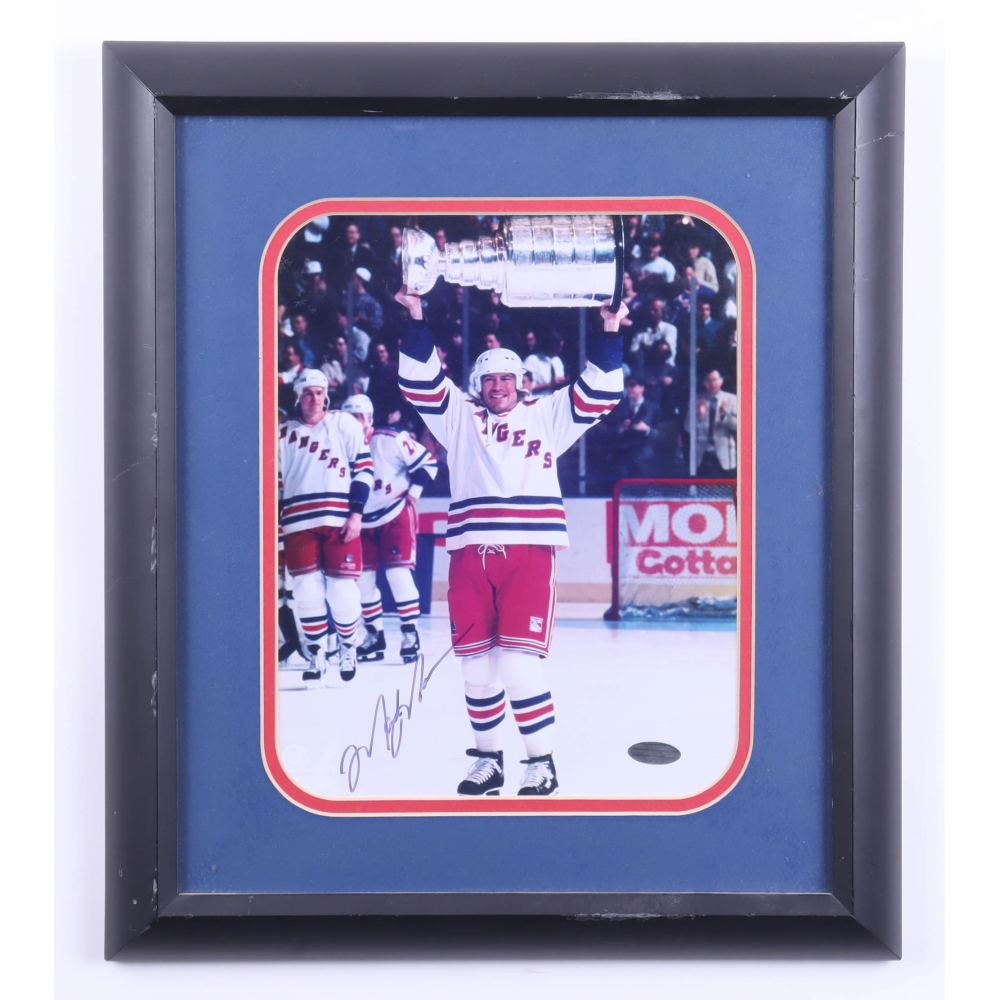 Mark Messier Signed Rangers Custom Framed Photo (Steiner) | Pristine ...