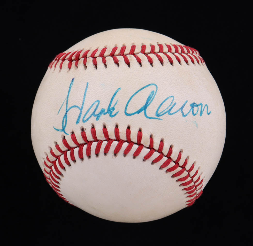 Hank Aaron Signed ONL Baseball (PSA) | Pristine Auction