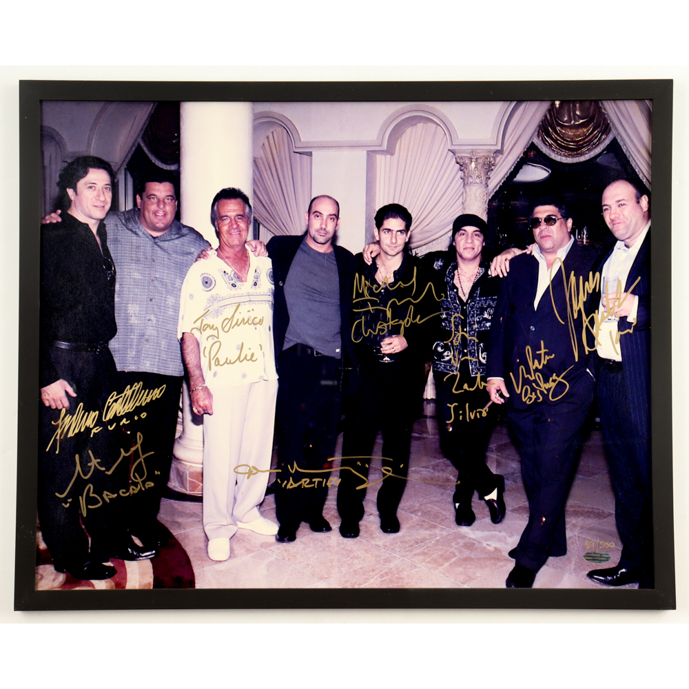 "The Sopranos" 16x20 LE Photo Cast-Signed By (8) with James Gandolfini ...