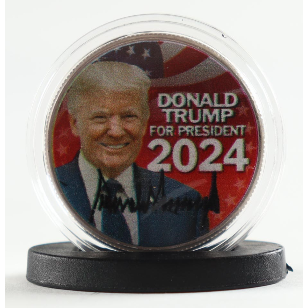 Donald Trump "For President" The Merrick Mint Colorized Kennedy Half ...