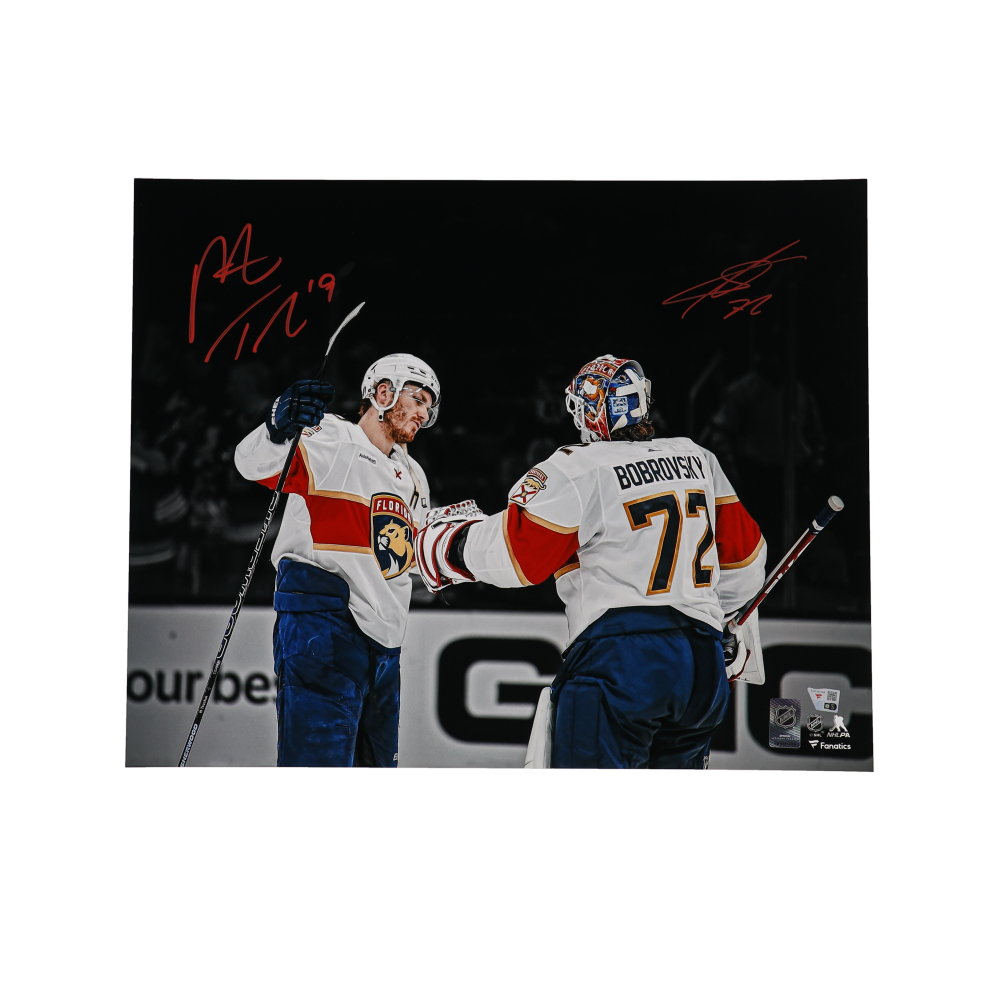 Matthew Tkachuk & Sergei Bobrovsky Signed Panthers 16x20 Photo ...