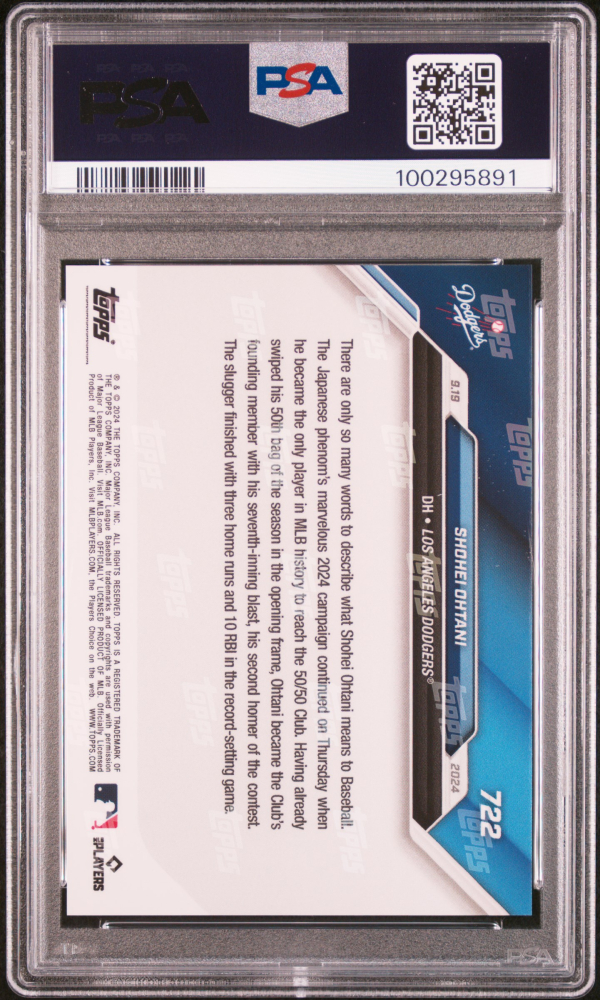 Shohei Ohtani 2024 Topps Now #722 (PSA 10) | Pristine Auction