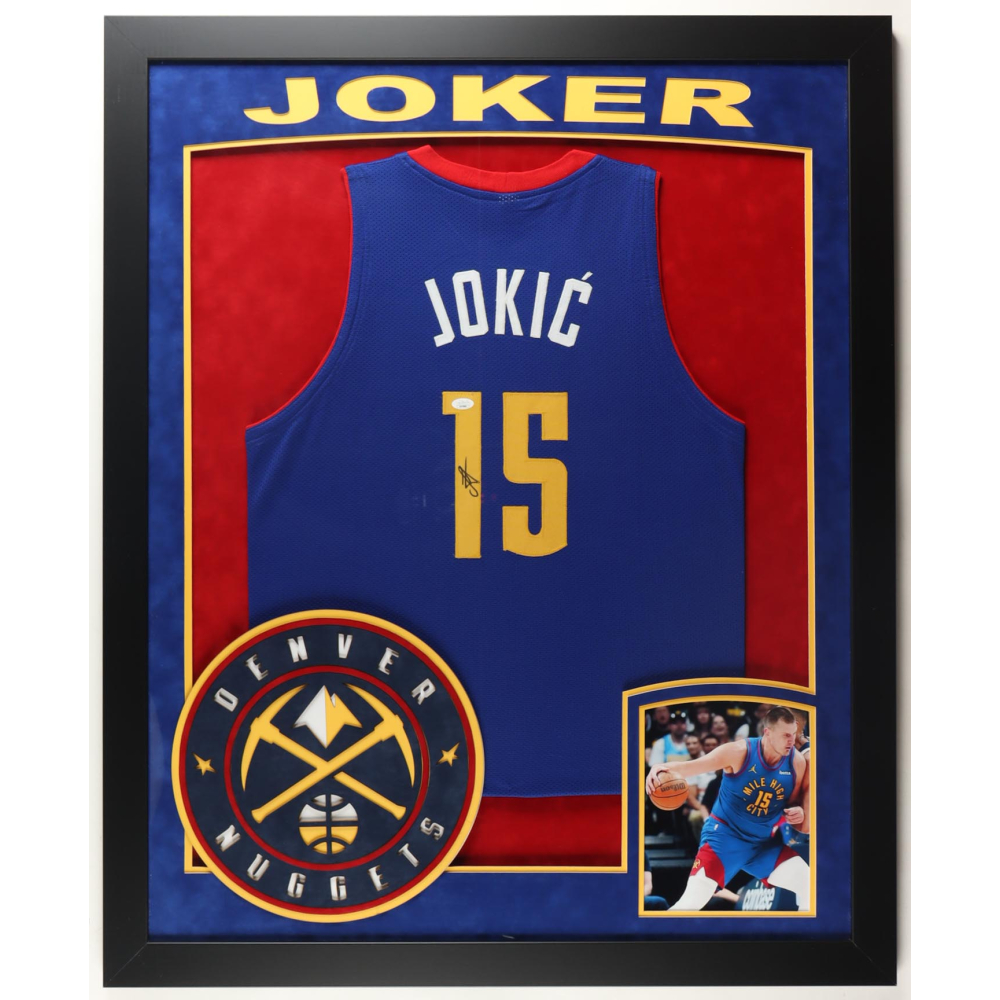 Nikola Jokic Signed Custom Framed Jersey (JSA) | Pristine Auction