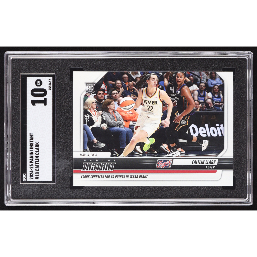 Caitlin Clark 2024-25 Panini Instant WNBA #10 RC (SGC 10) | Pristine Auction