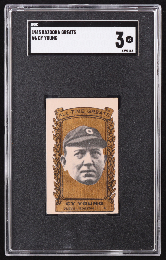 Cy Young 1963 Bazooka Greats #6 (SGC 3) | Pristine Auction