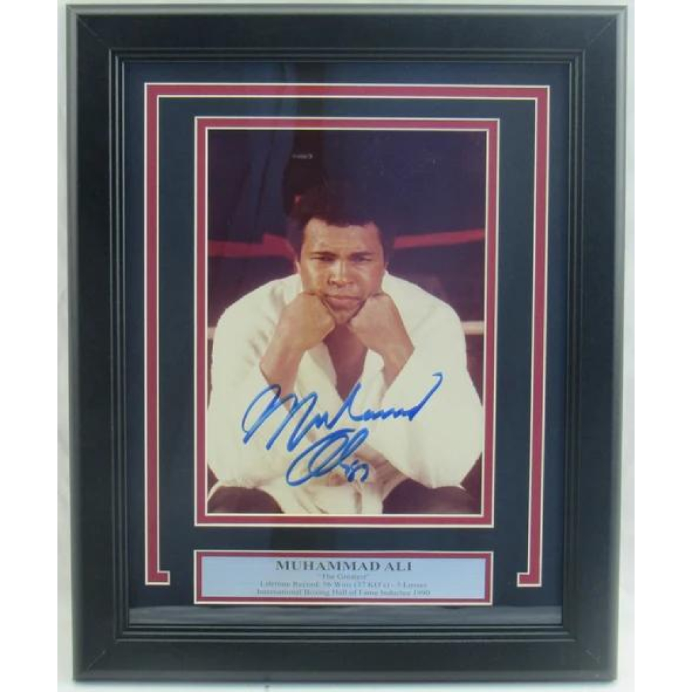Muhammad Ali Signed Custom Framed Photo Display (JSA) | Pristine Auction