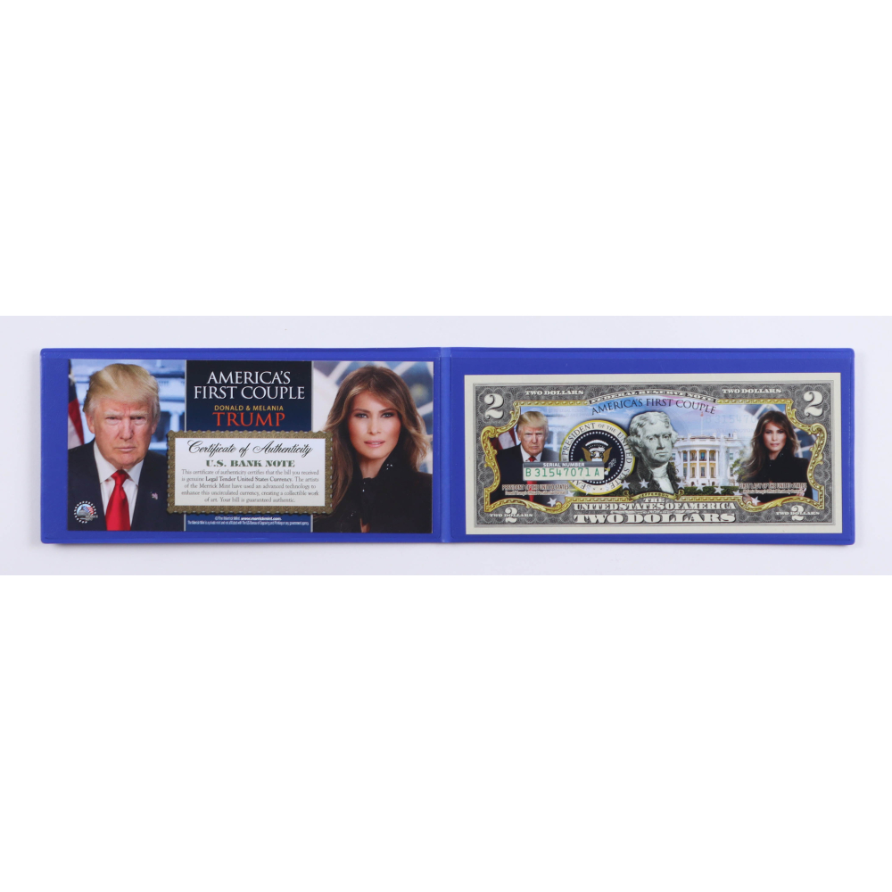 Donald Trump Genuine Legal Tender U.S. $2 Two Dollar Bill Commemorative ...