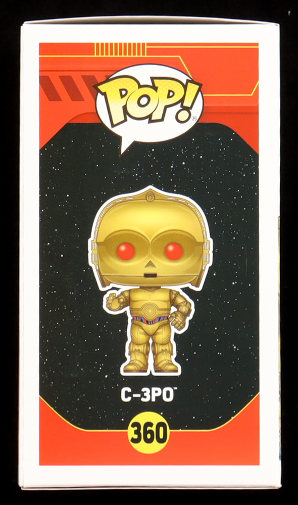 Anthony Daniels Signed "Star Wars" #360 C-3PO Bobble-Head Funko Pop ...