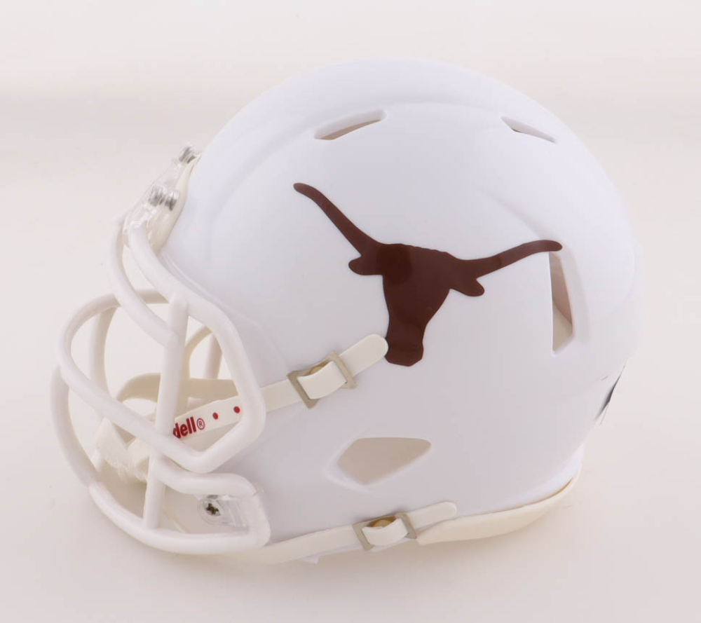 DeMarvion Overshown Signed Texas Longhorns Mini Speed Helmet (TriStar ...