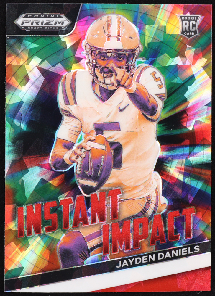 Jayden Daniels 2024 Panini Prizm Draft Picks Instant Impact Red Ice #5 RC | Pristine Auction
