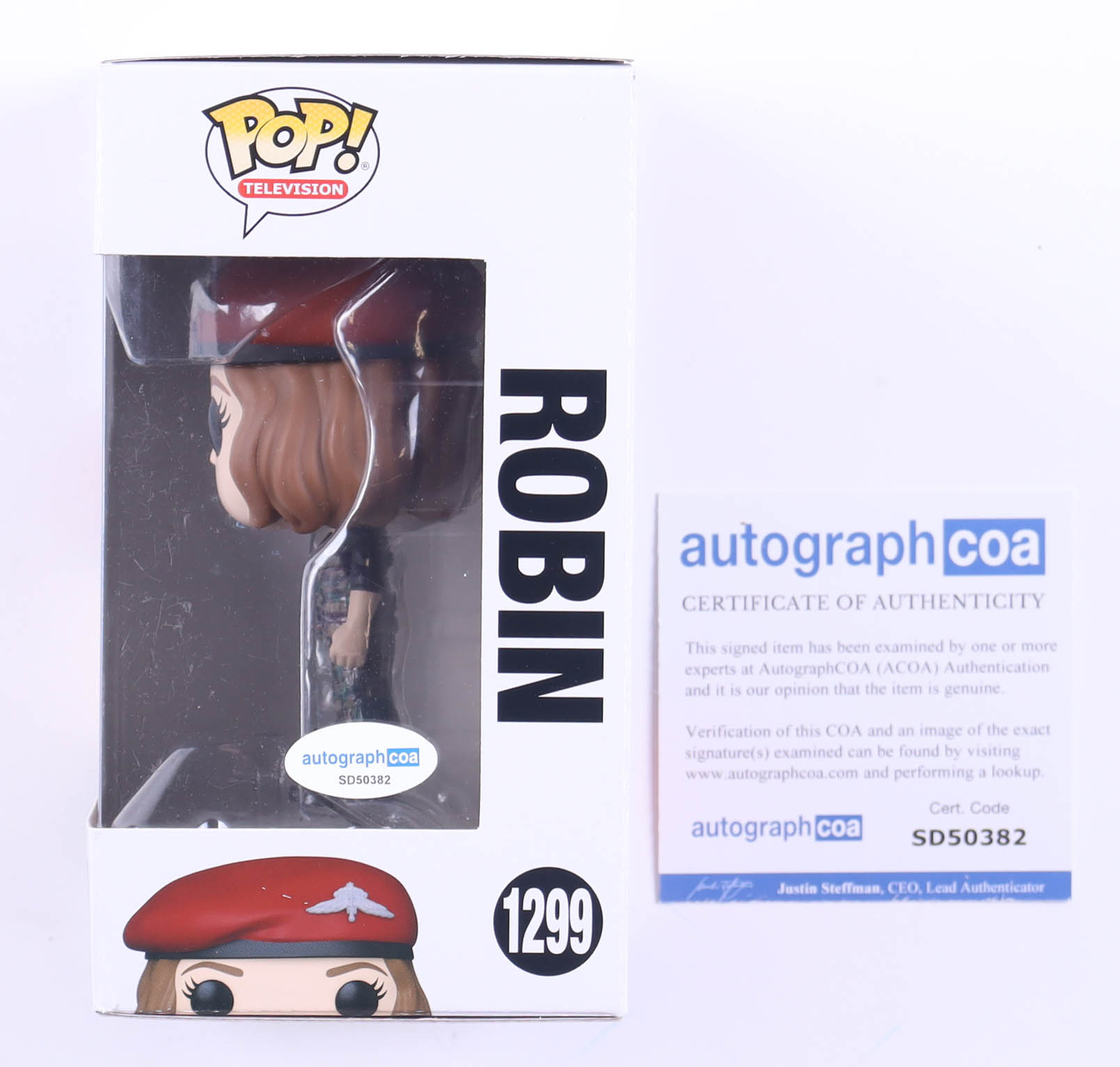 Maya Hawke Signed "Stranger Things" Robin #1299 Funko Pop! Vinyl Figure ...