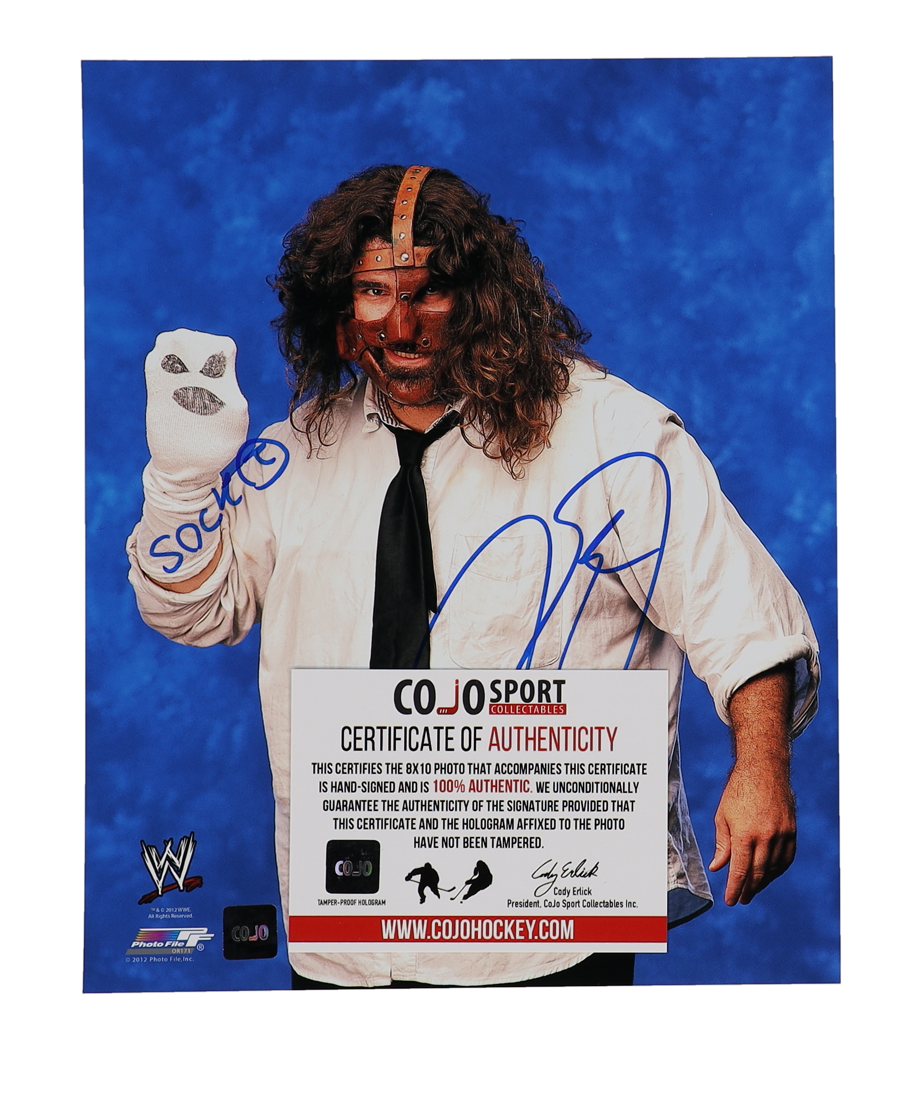 Mick Foley Signed WWE 8x10 Photo Inscribed "Socko" (COJO) | Pristine Auction