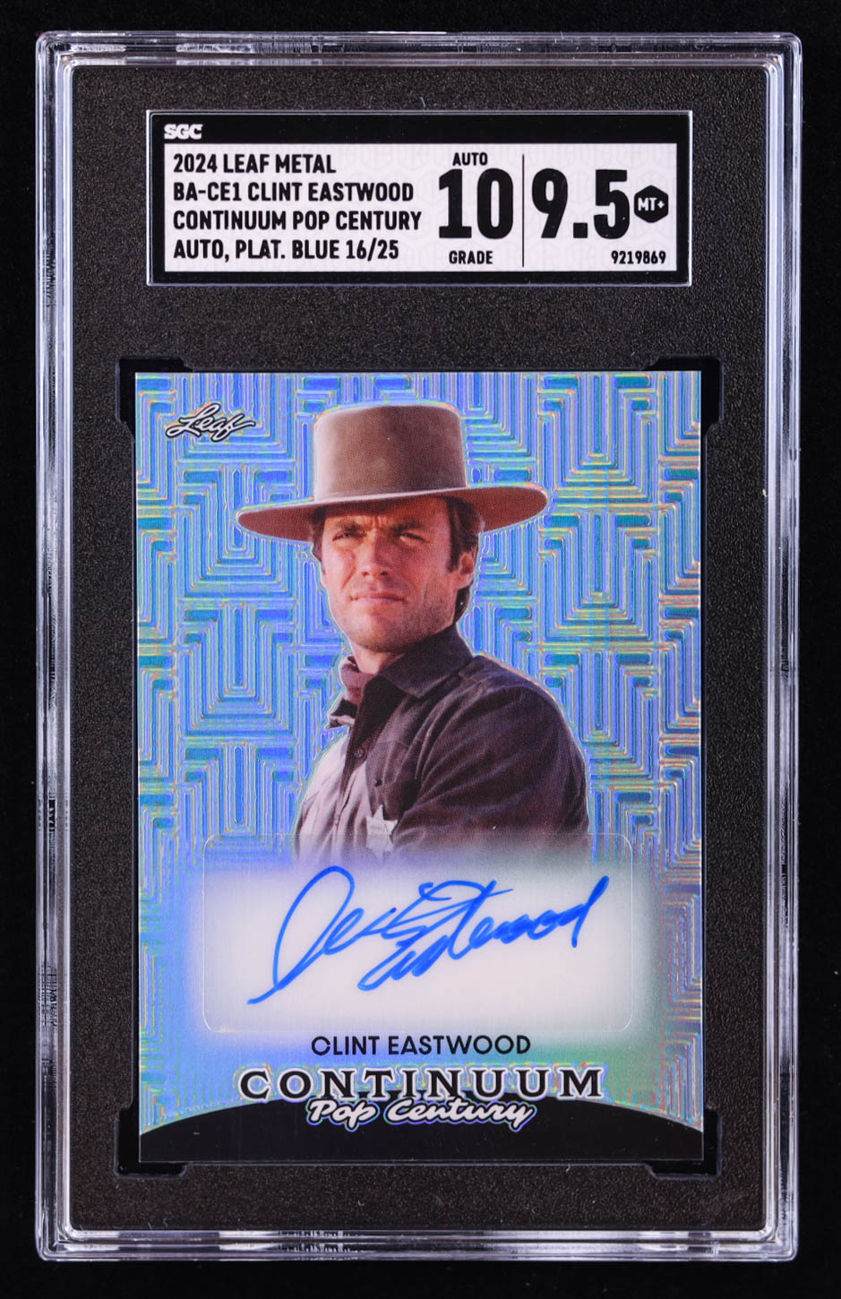 Clint Eastwood 2024 Leaf Metal Continuum Pop Century Autographs ...