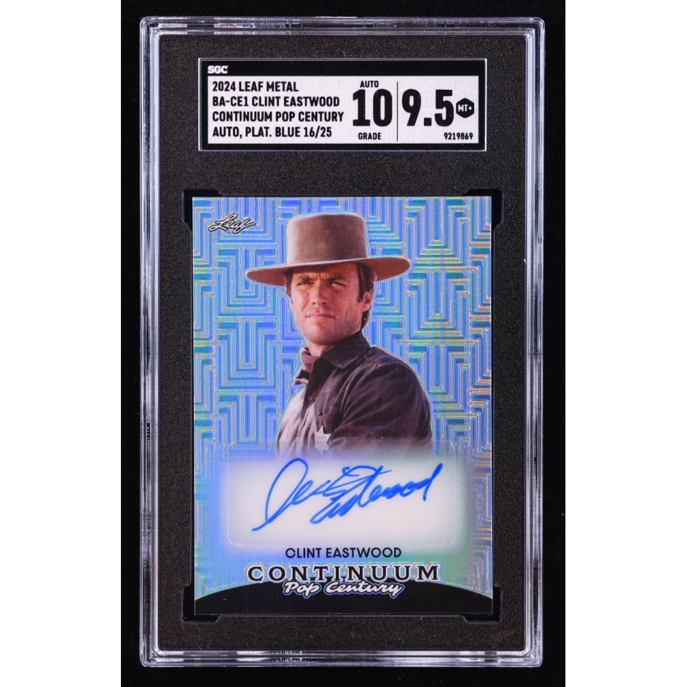 Clint Eastwood 2024 Leaf Metal Continuum Pop Century Autographs ...