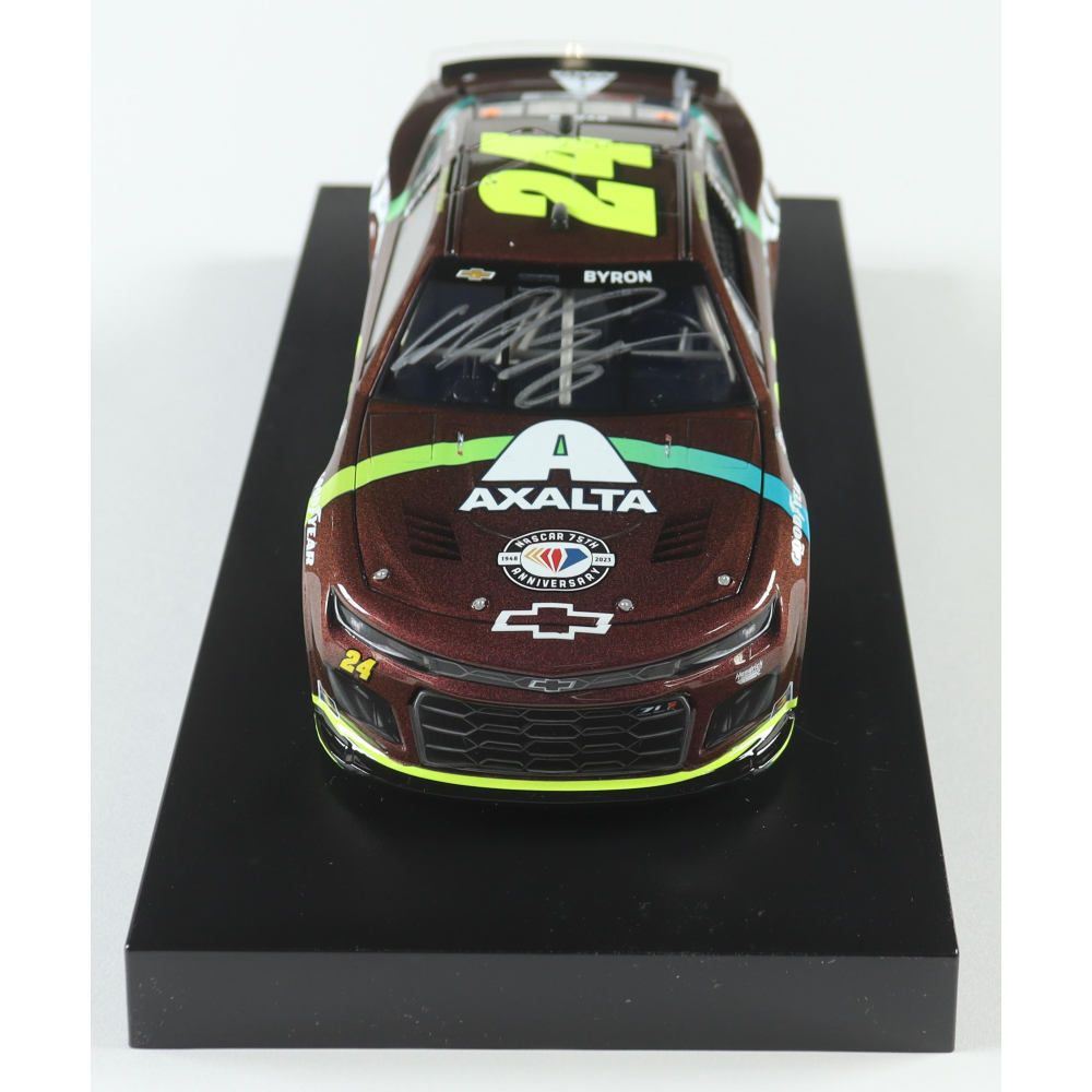 William Byron Signed 2023 #24 Axalta Throwback 1:24 Diecast Car (PA ...