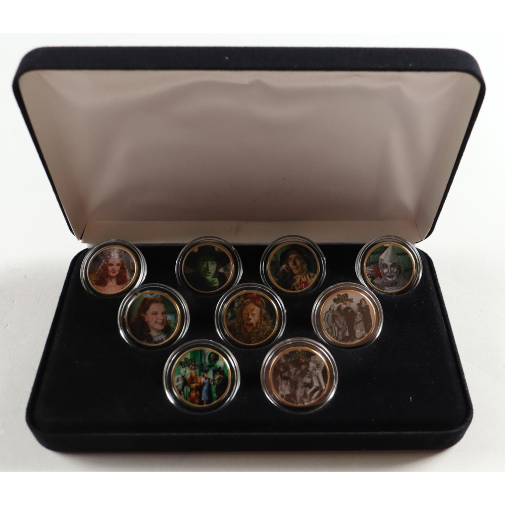 "The Wizard of Oz" Colorized US (11) 24 Kt Gold Plated Coin Set With ...