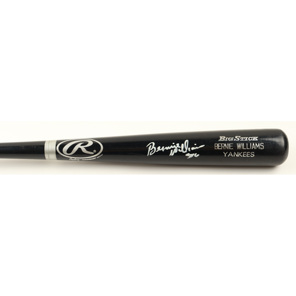 Bernie Williams Signed Rawlings Adirondack Big Stick Baseball Bat ...
