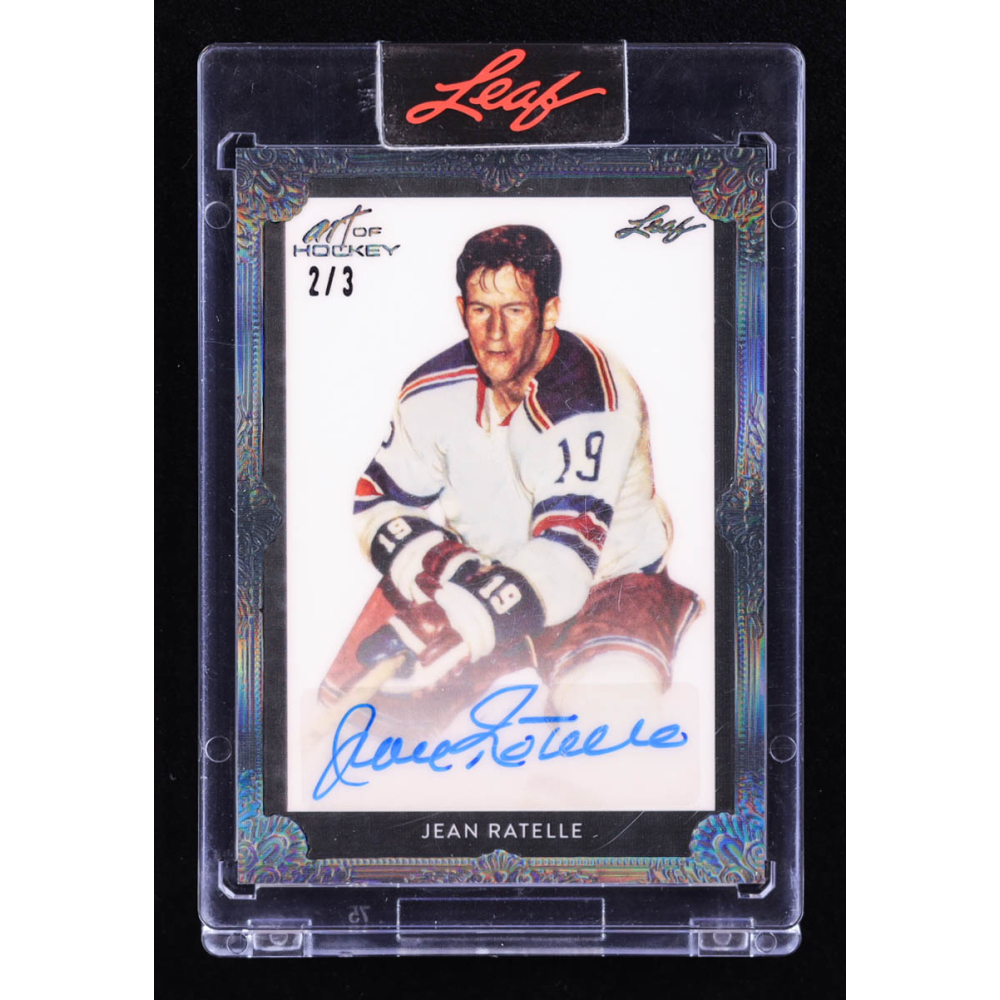 Jean Ratelle 2022 Leaf Art of Hockey Black #BAJR1 #2/3 | Pristine Auction