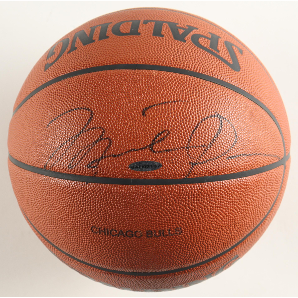 Michael Jordan Signed Spalding Basketball (UDA) | Pristine Auction