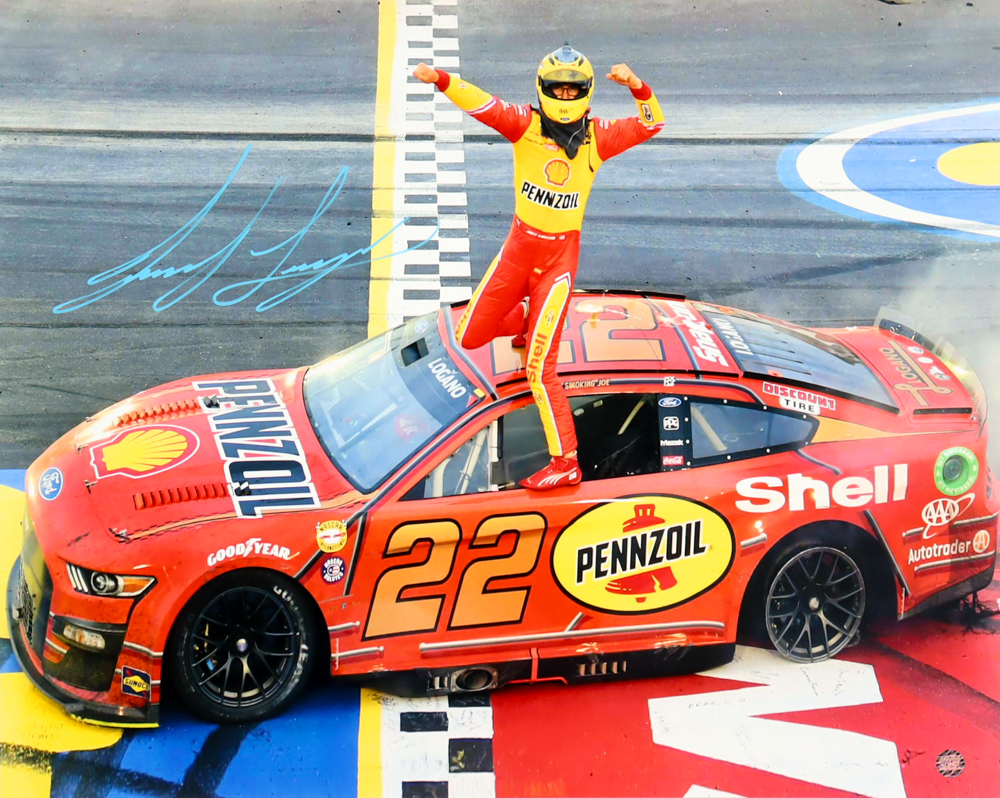 Joey Logano Signed NASCAR 16x20 Photo (AWM) | Pristine Auction