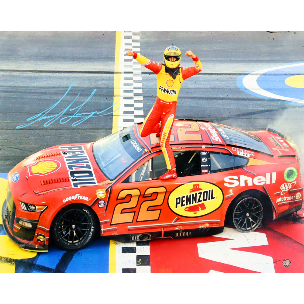 Joey Logano Signed NASCAR 16x20 Photo (AWM) | Pristine Auction