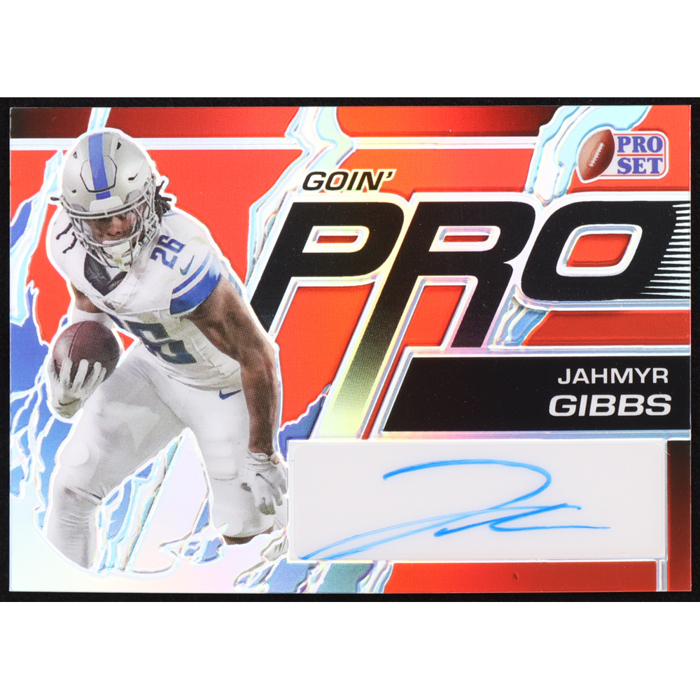 Jahmyr Gibbs 20203 Pro Set Goin' Pro Autographs Prismatic Red #GPJG1 RC ...