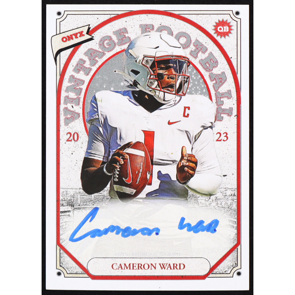Cameron Ward 2023 Onyx Vintage Autographs Blue Ink #OACW RC | Pristine ...