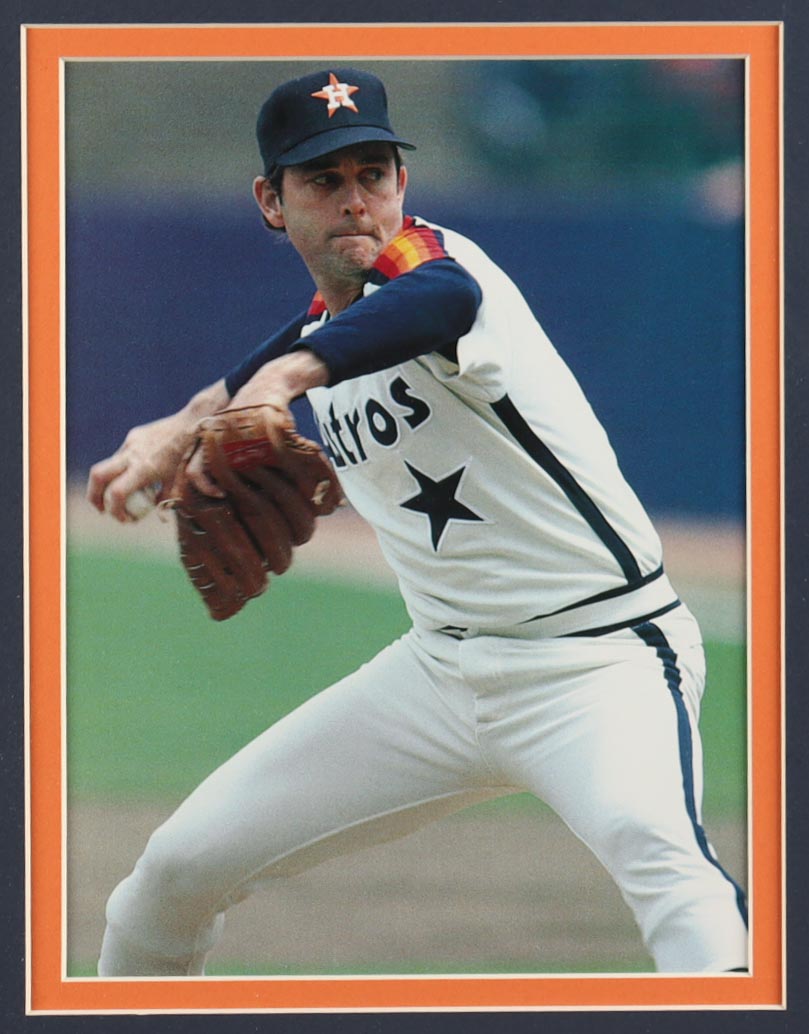 Nolan Ryan Signed Custom Framed Jersey Display With (2) Astros Pins ...