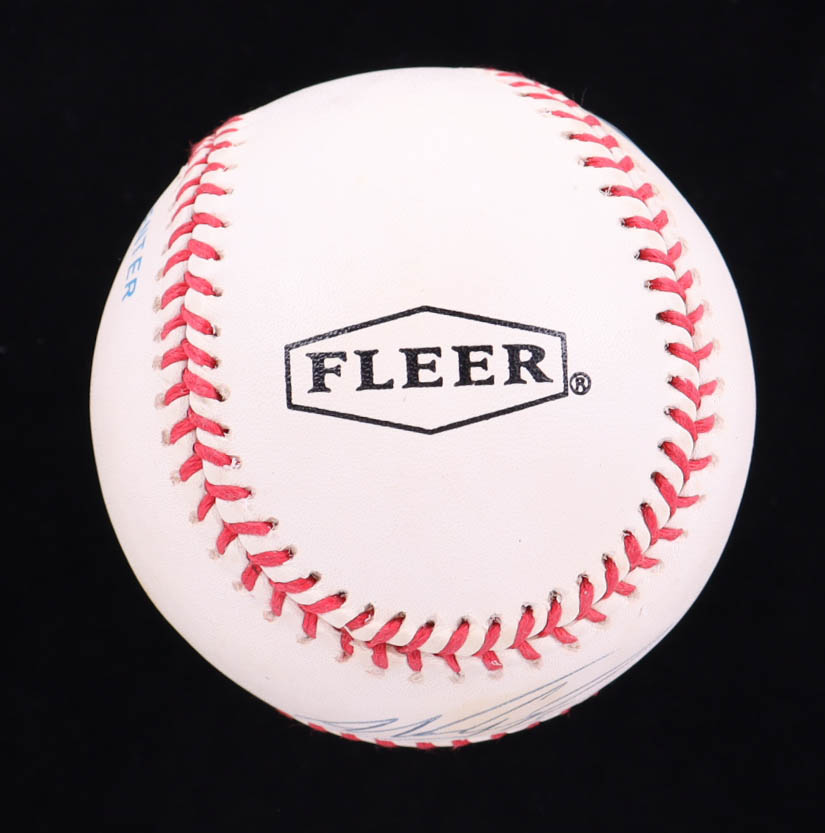Nomar Garciaparra Signed OAL Fleer Logo Baseball (Beckett) | Pristine ...