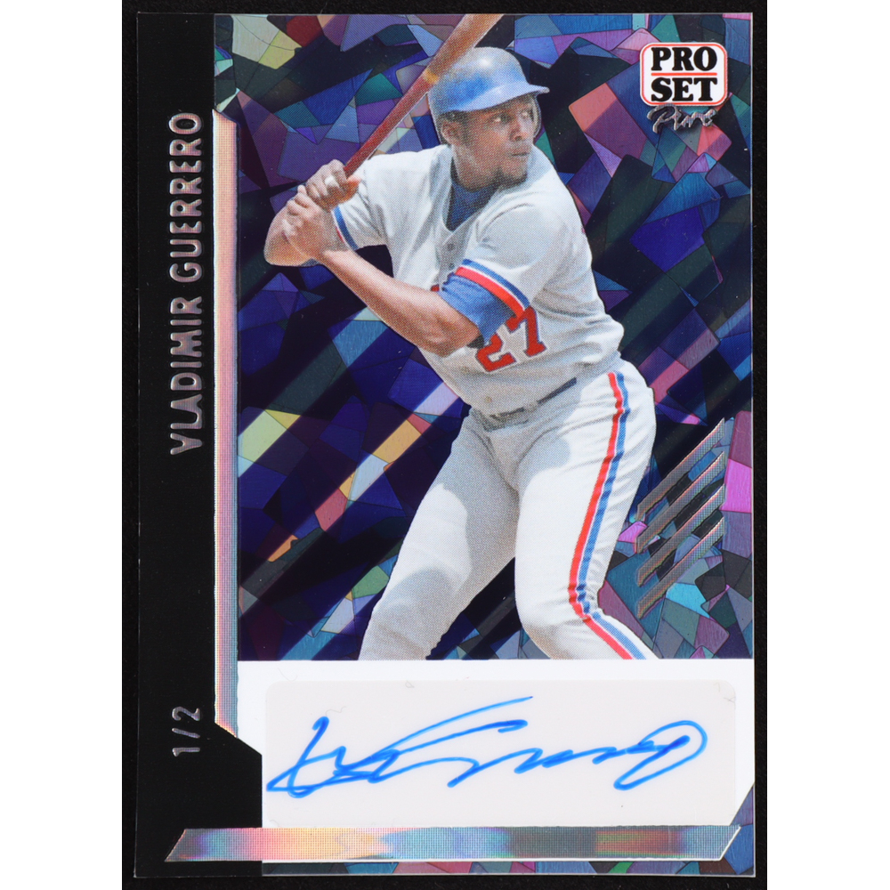Vladimir Guerrero 2024 Pro Set Pure Autographs Crystal Black #BAVG1 #1/ ...