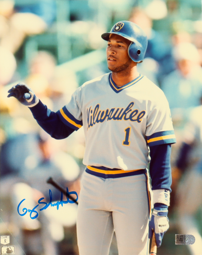 Gary Sheffield Signed Brewers 8x10 Photo (AIV) | Pristine Auction