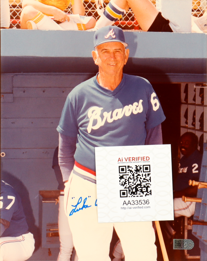 Luke Appling Signed Braves 8x10 Photo (AIV) | Pristine Auction