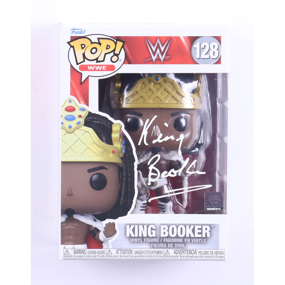 Booker T Signed WWE #128 King Booker Funko Pop! Vinyl Figure (Beckett ...