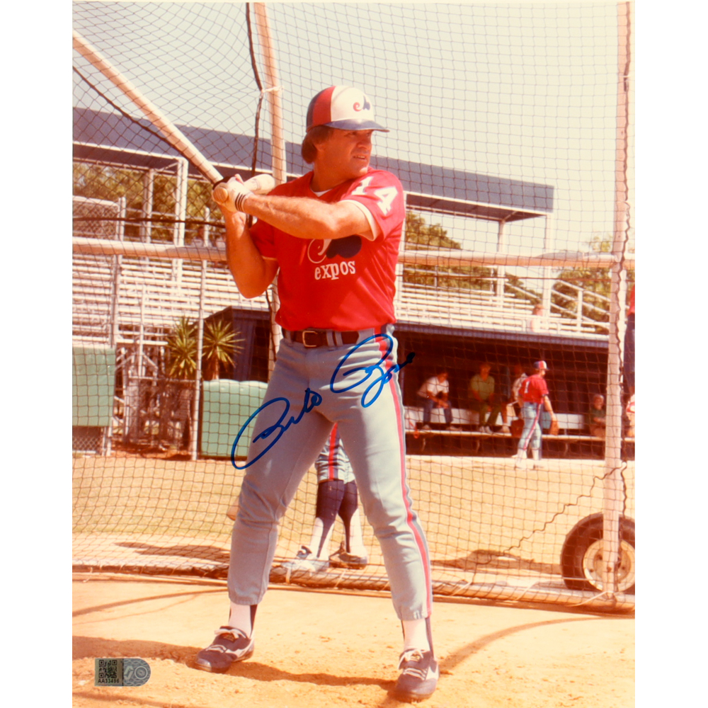 Pete Rose Signed Expos 8x10 Photo (AIV) | Pristine Auction