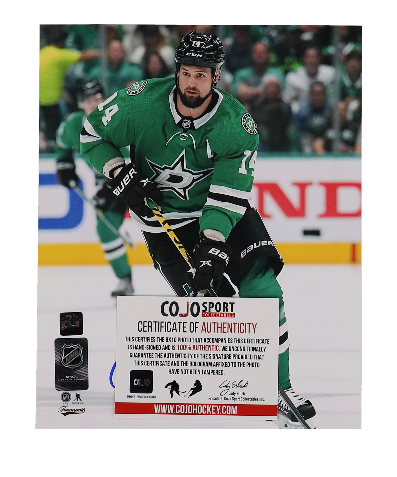 Jamie Benn Signed Stars 8x10 Photo (COJO) | Pristine Auction