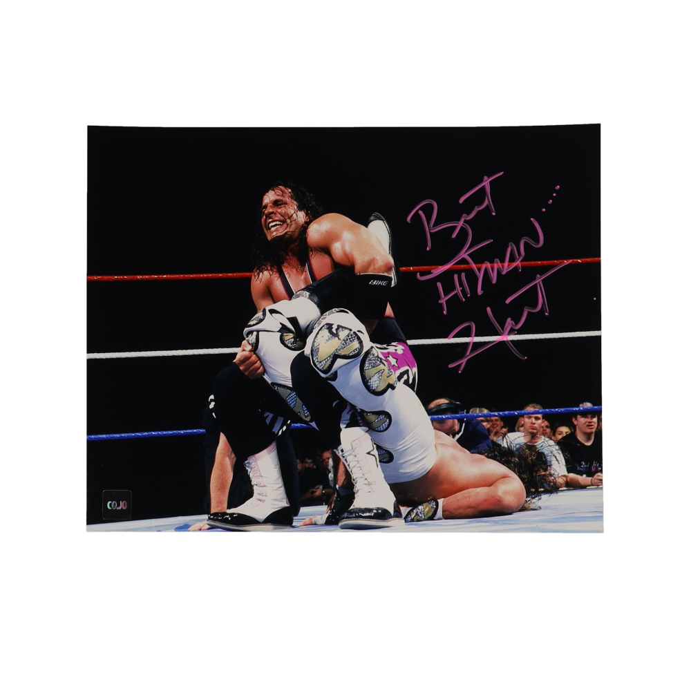 Brett "Hitman" Hart Signed WWE 8x10 Photo (COJO) | Pristine Auction