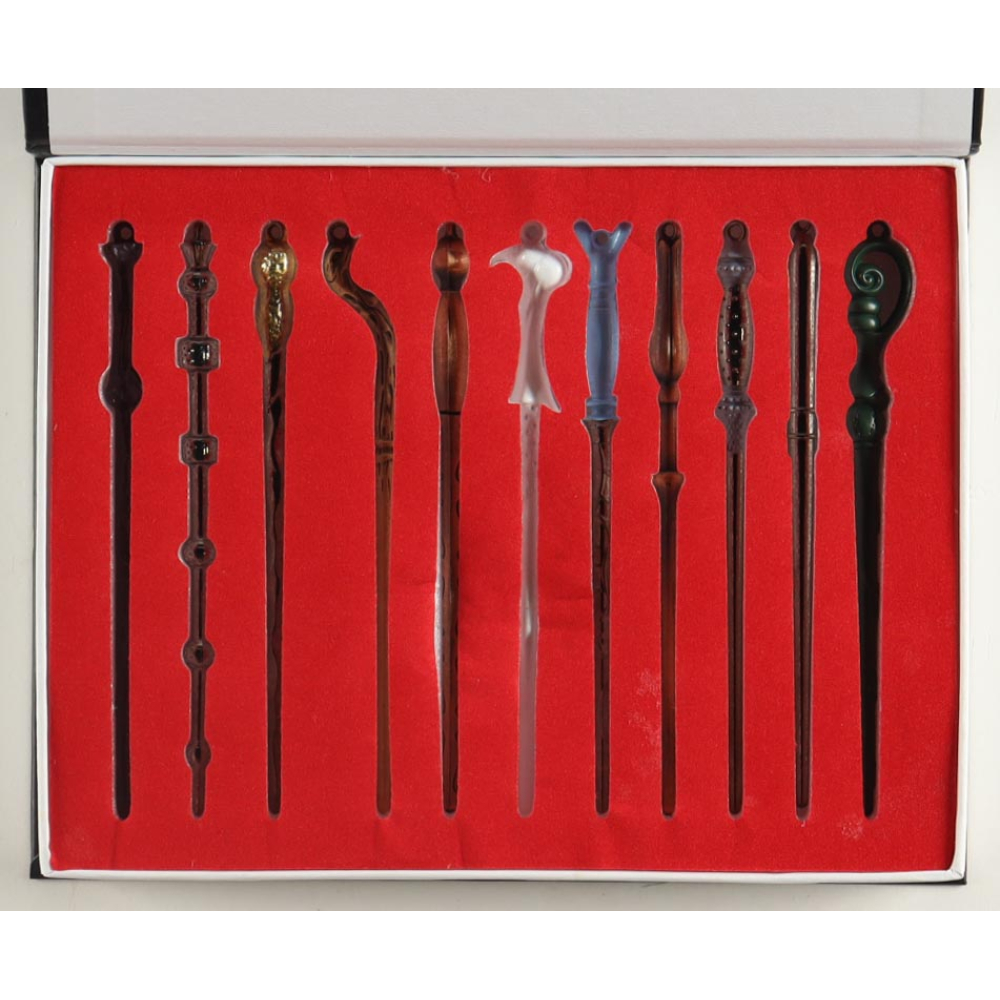 Official "Harry Potter" (11) Piece Wand Set | Pristine Auction