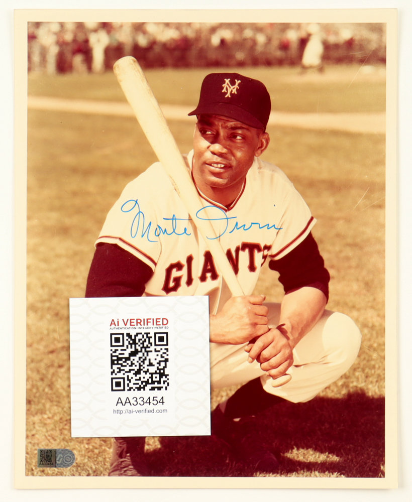 Monte Irvin Signed Giants 8x10 Photo (AIV) | Pristine Auction