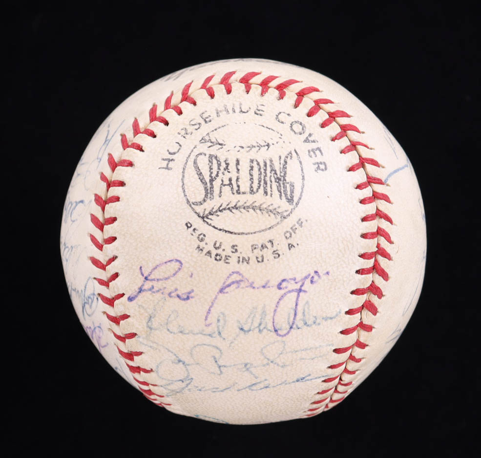 1962 World Series Champ Yankees Baseball Signed by (26) with Yogi Berra ...